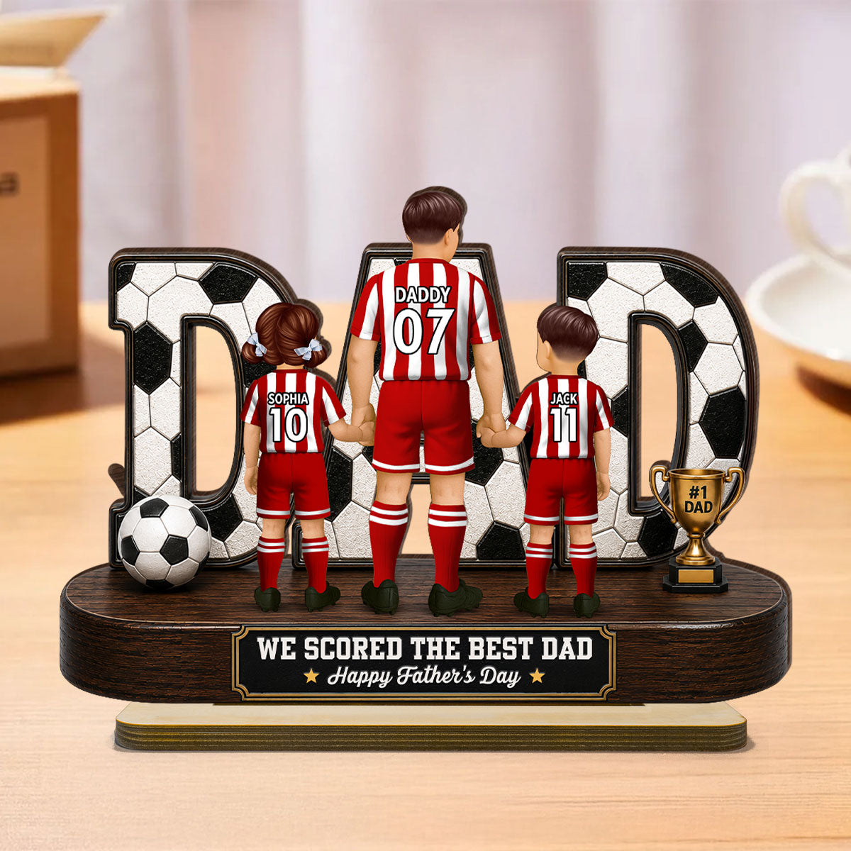 Soccer Dad Legend We Scored The Best Dad Back View - Personalized 2-La ...
