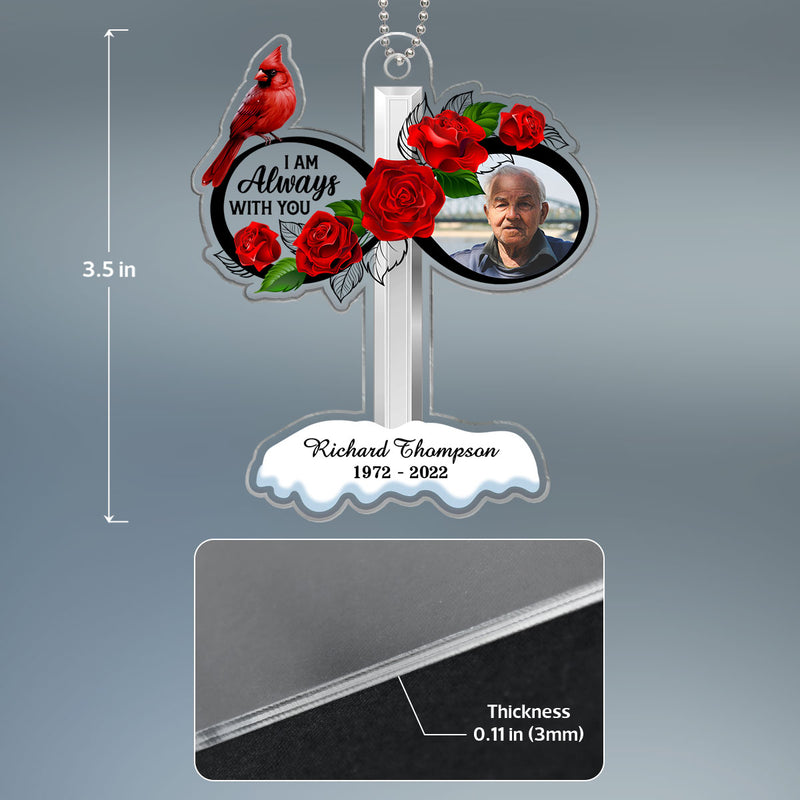 Infinity Cross Memorial Cardinal Custom Photo In Loving Memory Sympath ...