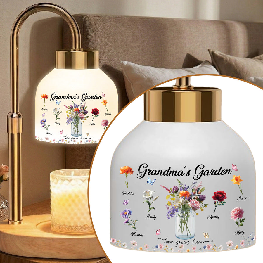 Grandma‘s Garden Beautiful Birth Month Flower Pot - Personalized Candl ...