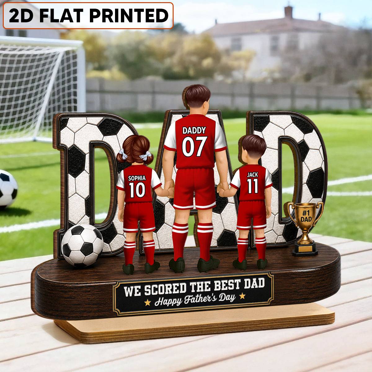 Soccer Dad Legend We Scored The Best Dad Back View - Personalized 2-La ...