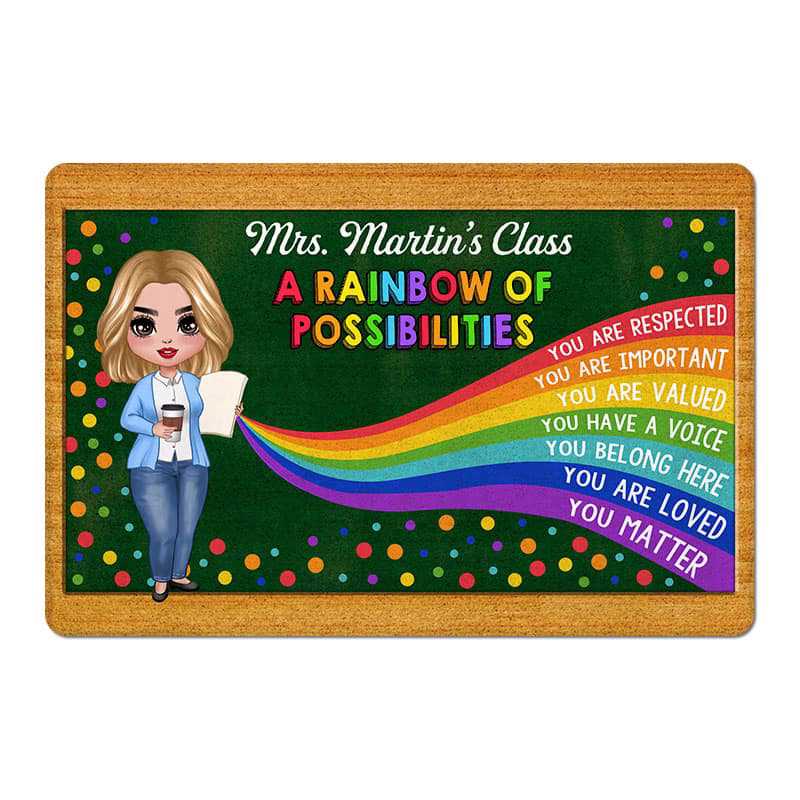 Teacher Classroom Rainbow Of Possibilities Back To School Personalized ...
