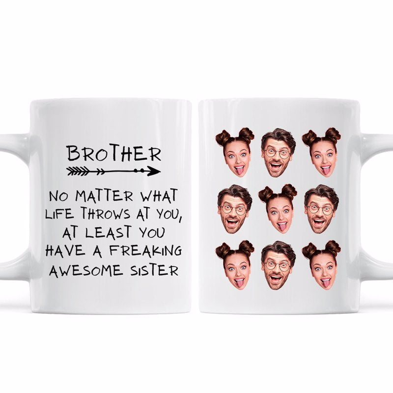 Brother Sister Siblings Humor Gift Personalized Coffee Mug - TrendingCustom