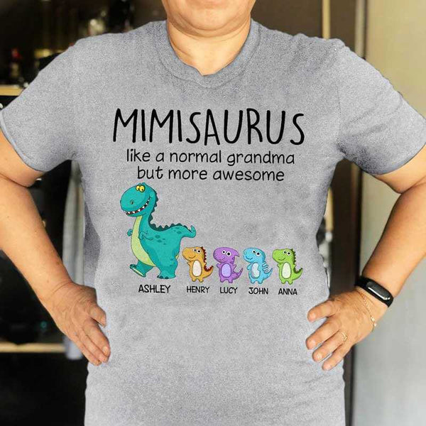 Grandmasaurus And Kids Personalized Shirt - TrendingCustom™️
