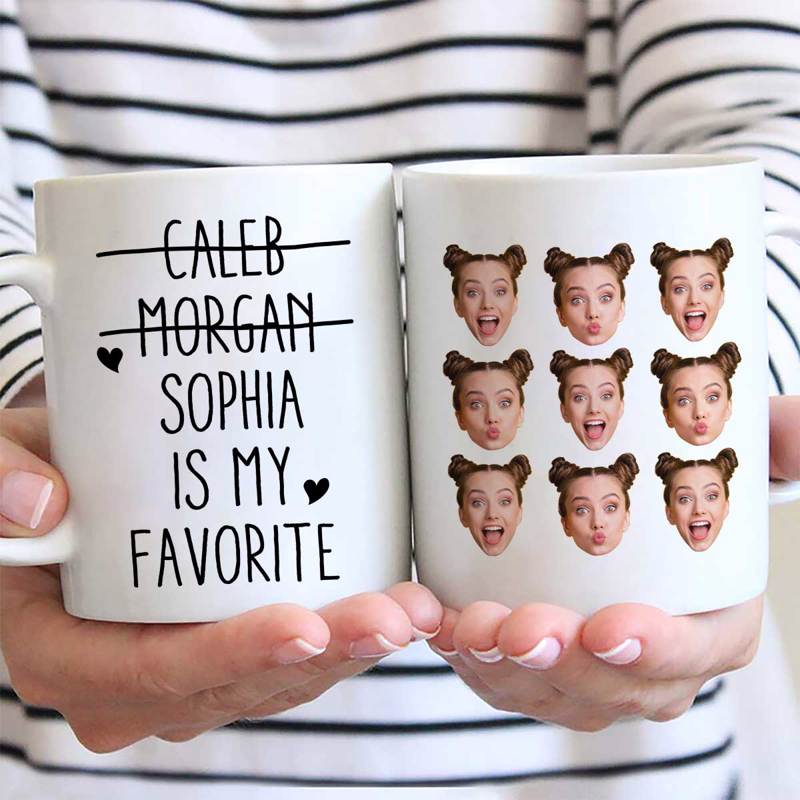 My Favorite Funny Custom Face Personalized Mug - TrendingCustom™️