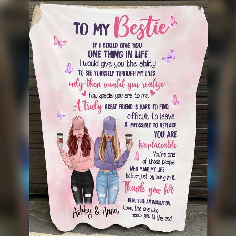 Butterflies To My Bestie Modern Girls Gift For Besties Sisters Sibling ...