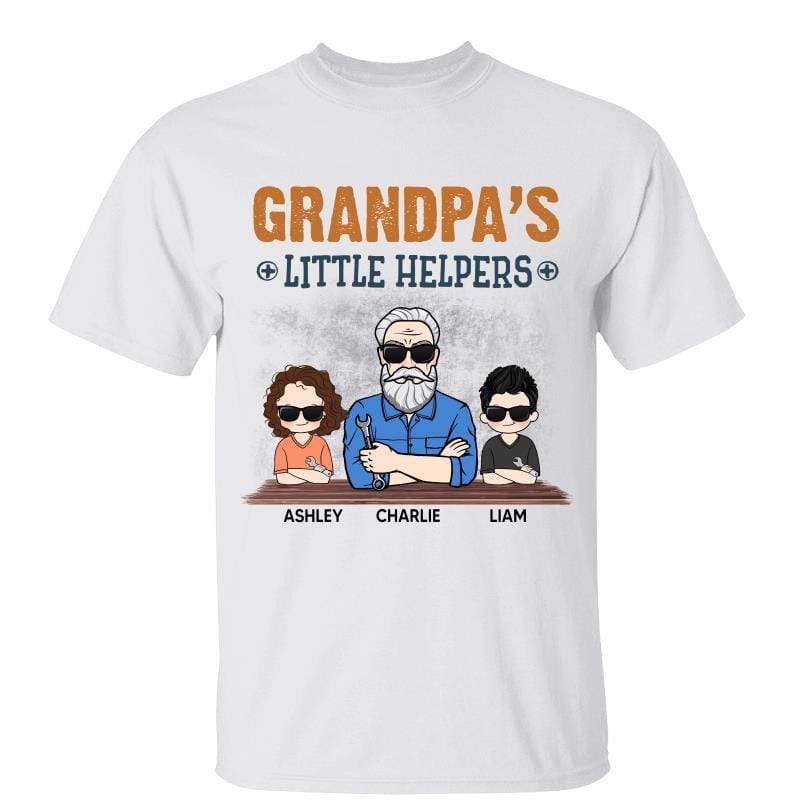 Grandpa Dad ‘s Helper Mechanic Personalized Shirt - TrendingCustom